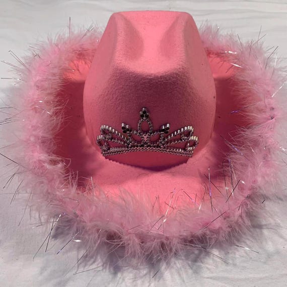 Pink fuzzy furry trim - Gem