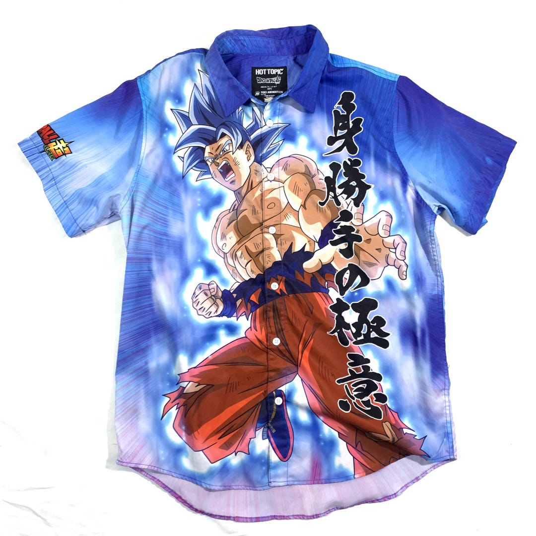 All Over Print Dragon Ball Z Super Goku Ultra Instinct Button up Shirt ...