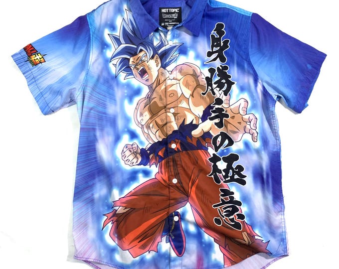 All Over Print Dragon Ball Z Super Goku Ultra Instinct Button up Shirt ...