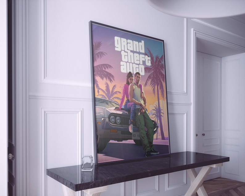 GTA VI Official Game Poster Grand Theft Auto GTA 6 Wall Art - Etsy UK
