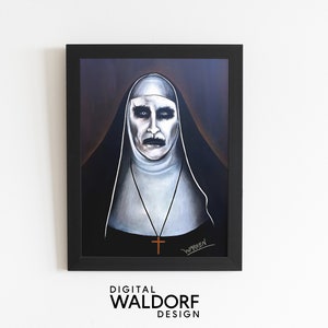 The Nun Valak the Conjuring Universe Digital Download Home Decor Movie ...