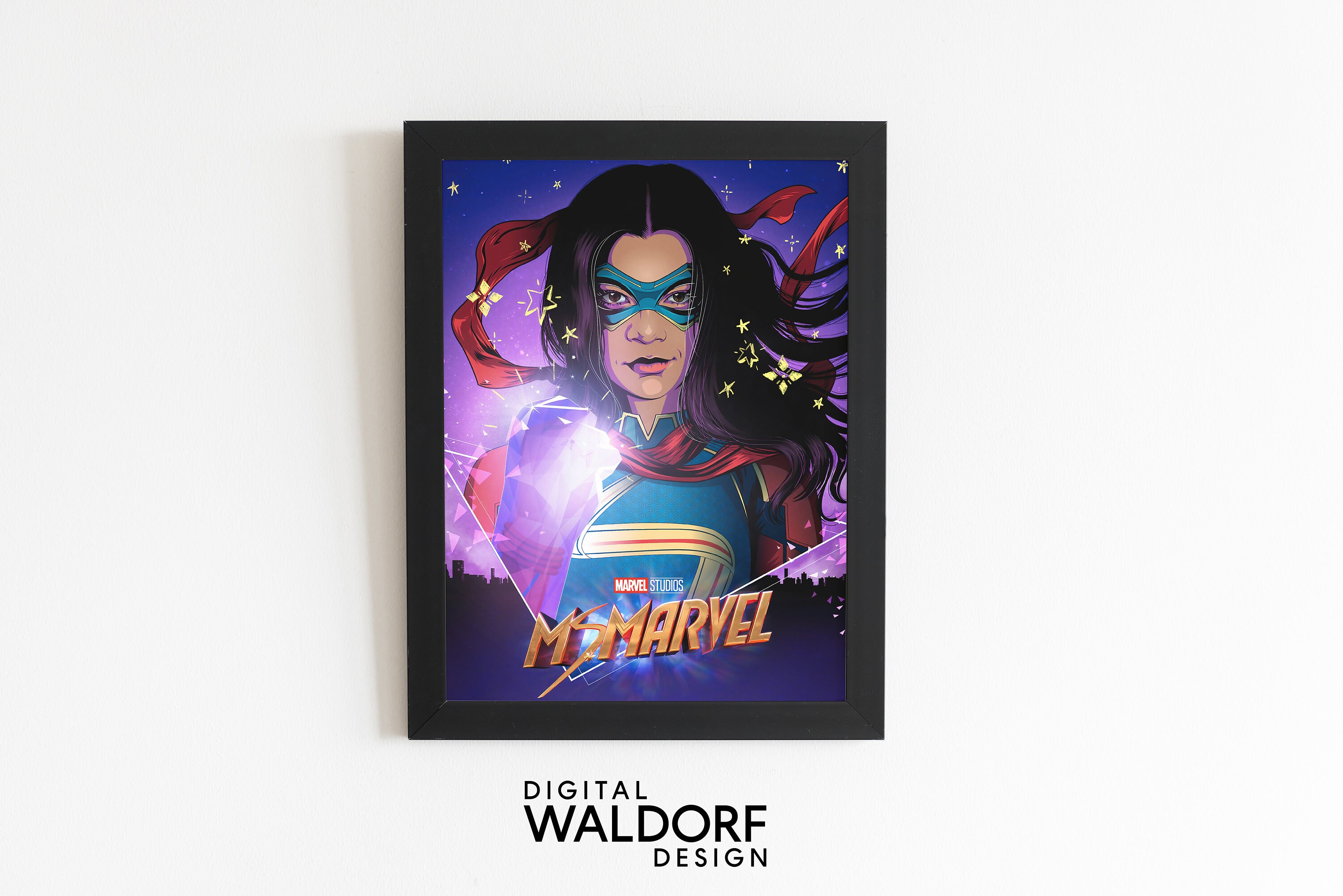 Ms Marvel 2022 Poster Tv Series Digital Download Avengers Mcu Home ...