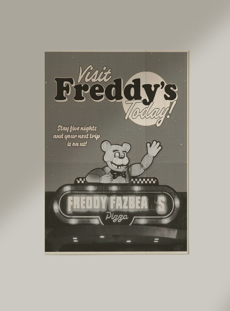 Five Nights at Freddy's (2023) Movie Poster Digital Download Horror ...