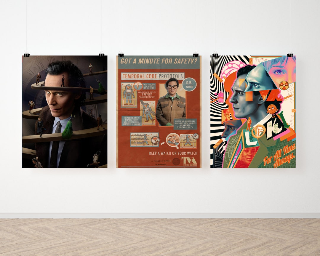 Loki Bundle Set of 3 Prints Poster TV Series Mcu Season Two Ouroboros ...