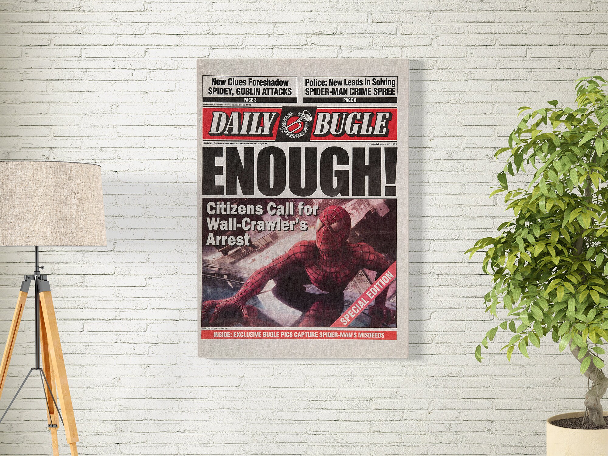 Daily Bugle Newspaper Peter Parker Spiderman Avengers Tobey Maguire ...