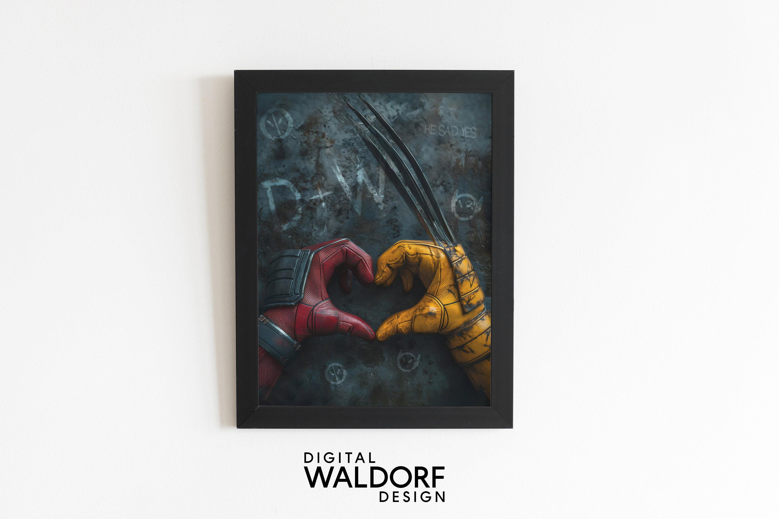 Deadpool and Wolverine Avengers Digital Download Mcu Poster Movie Home ...