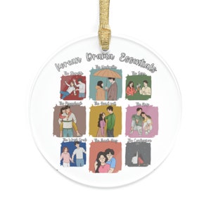 Kdrama Essentials Acrylic Christmas Ornament, Korean Drama Christmas ...