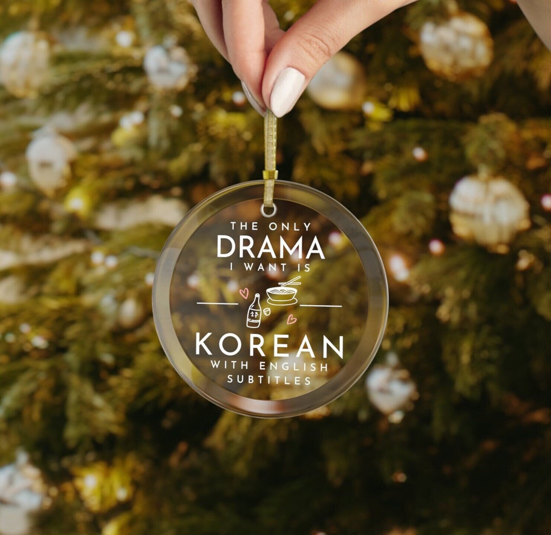 Kdrama Glass Christmas Ornament, Korean Drama Merchandise, Korean Gifts ...
