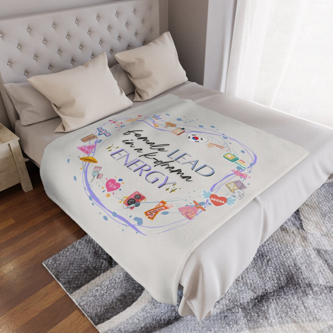 K-drama Aesthetic Plush Blanket, Soft Cozy Blanket, Gift for Korean ...