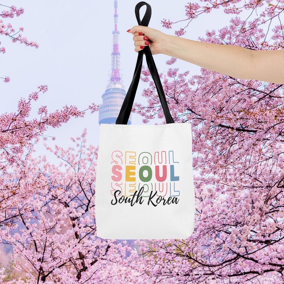 Seoul Aesthetic Tote Bag, Travel South Korea, Seoul Lover Gift, Seoul ...