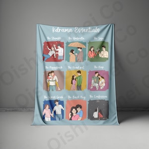 Korean Drama Essentials Blanket, K-drama Plush Blanket, Kdrama Fan Gift ...