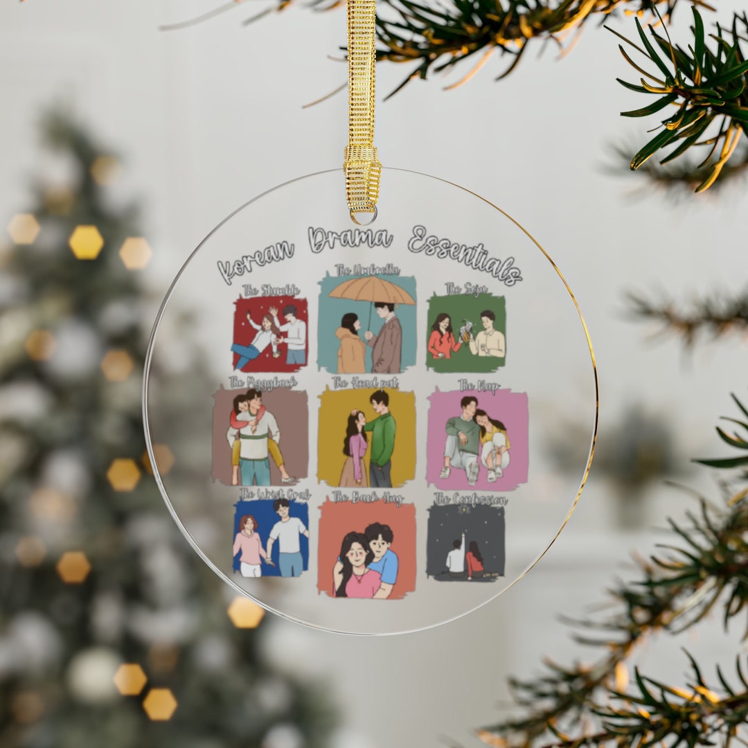 Kdrama Essentials Acrylic Christmas Ornament, Korean Drama Christmas ...
