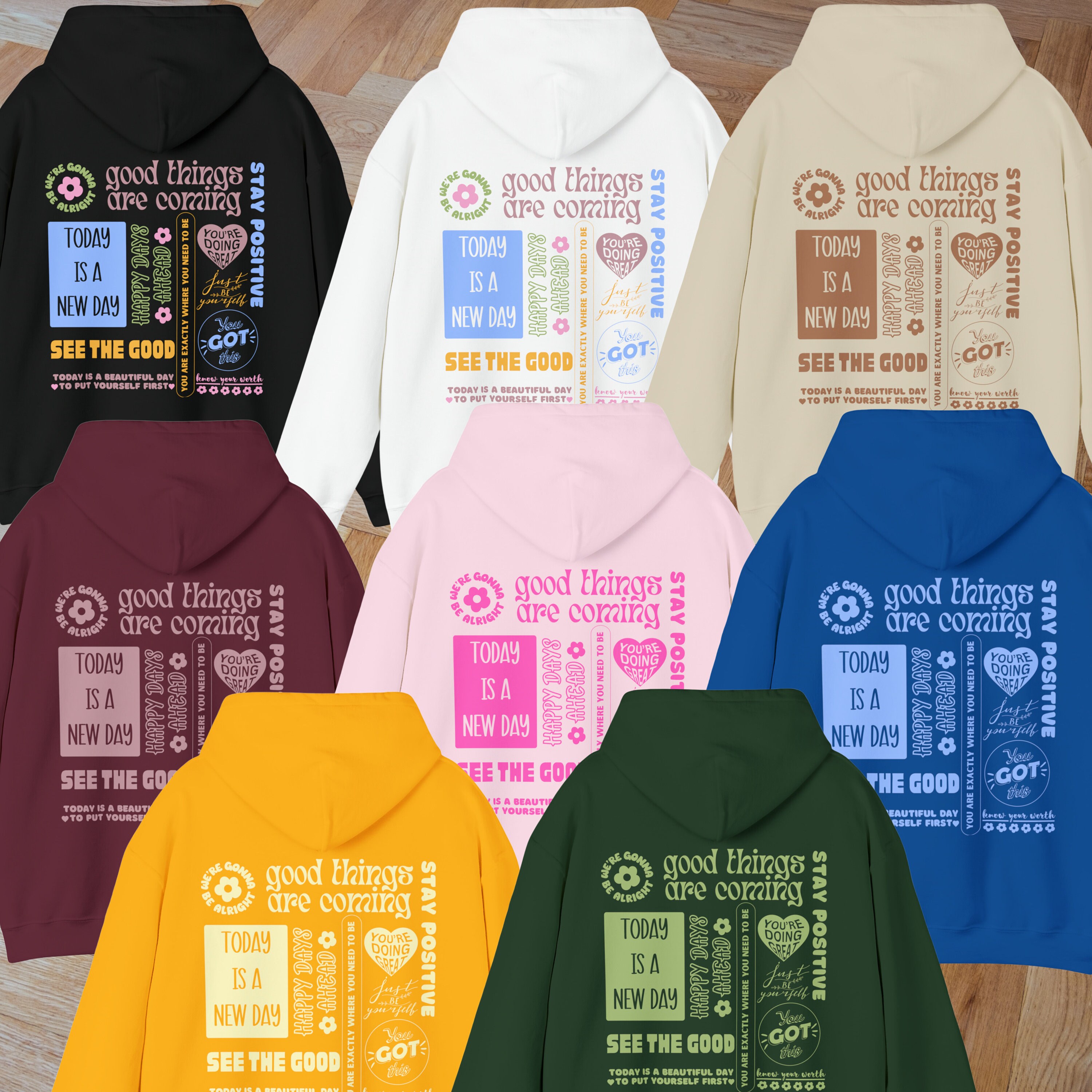 Positive Mindset Aesthetic Hoodie, Quotes Shirt, Trendy Sweatshirt ...