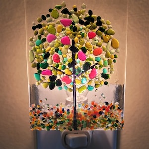 Spring Tree With Pink Blossoms Night Light - Etsy