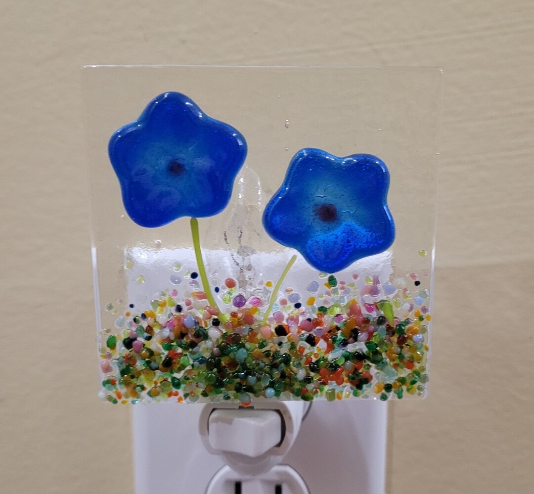 Blue Blossom Night Light - Etsy