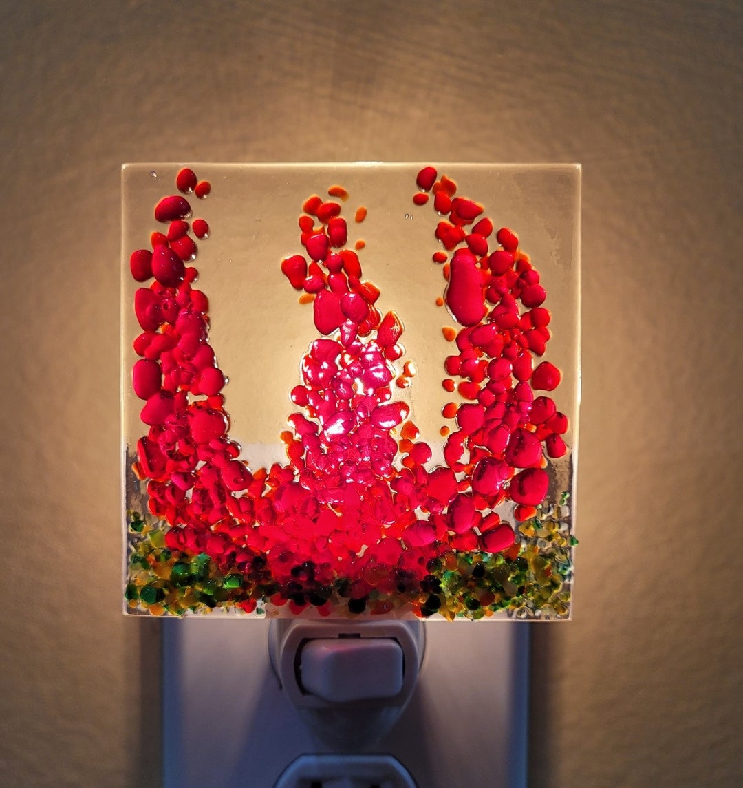 Red Heather Night Light - Etsy