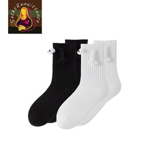 3D Eyes Magnetic Hand Holding Socks, Hand in Hand Magnetic Couple Socks ...