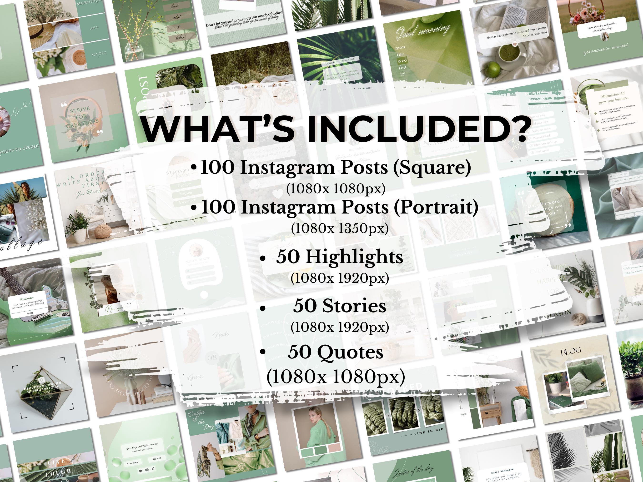 Ultimate Green Instagram Kit | Boost Engagement & Aesthetics ...