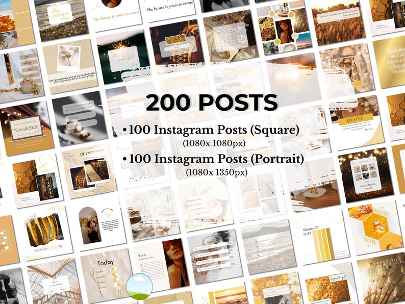 Luxurious Gold Instagram Bundle for Boosting Engagement and Elevating ...