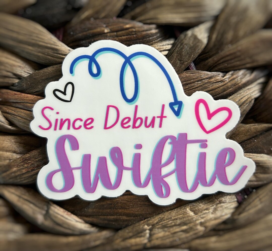 Swiftie Fan Since Debut Album Sticker - Taylor Swift Fan Vinyl ...