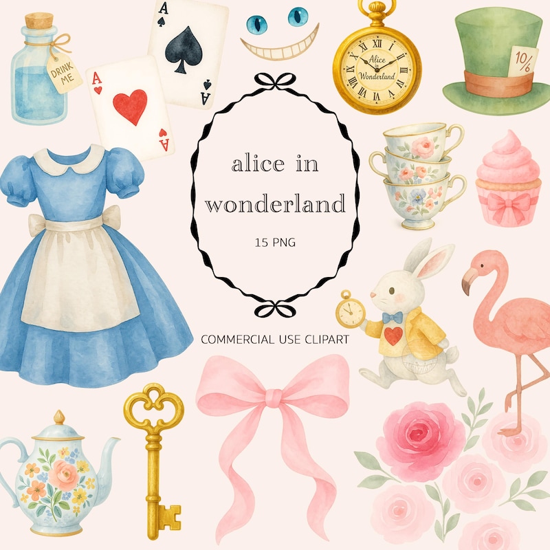 Alice and One Png - Etsy UK