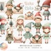 Boho Christmas Elves Clipart: Muted Tones Boho Elf Letters Xmas ...