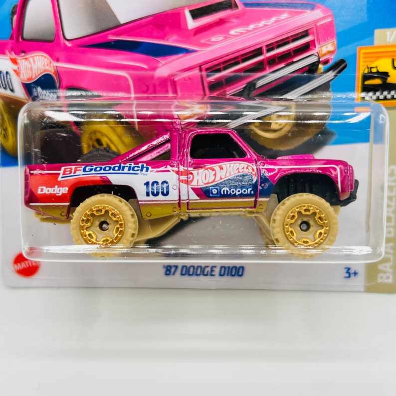 1987 Dodge D100 Hot Wheels Baja Blazers Series Diecast Pink - Etsy