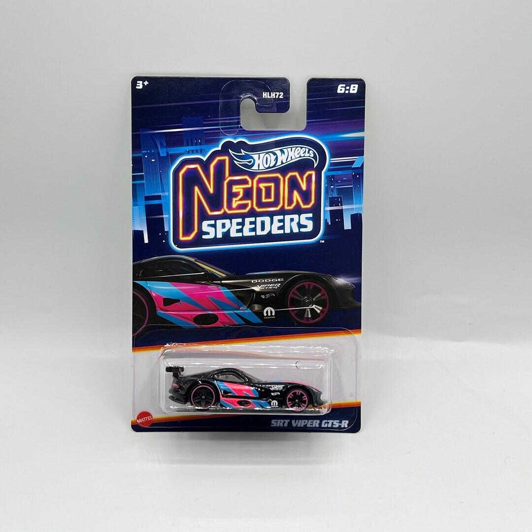 SRT Dodge Viper GTS-R - Hot Wheels Neon Speeders, Diecast Night Racing ...