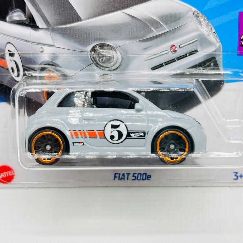 Fiat 500e Hot Wheels Compact Kings, Diecast Custom Toy Car, Miniature ...