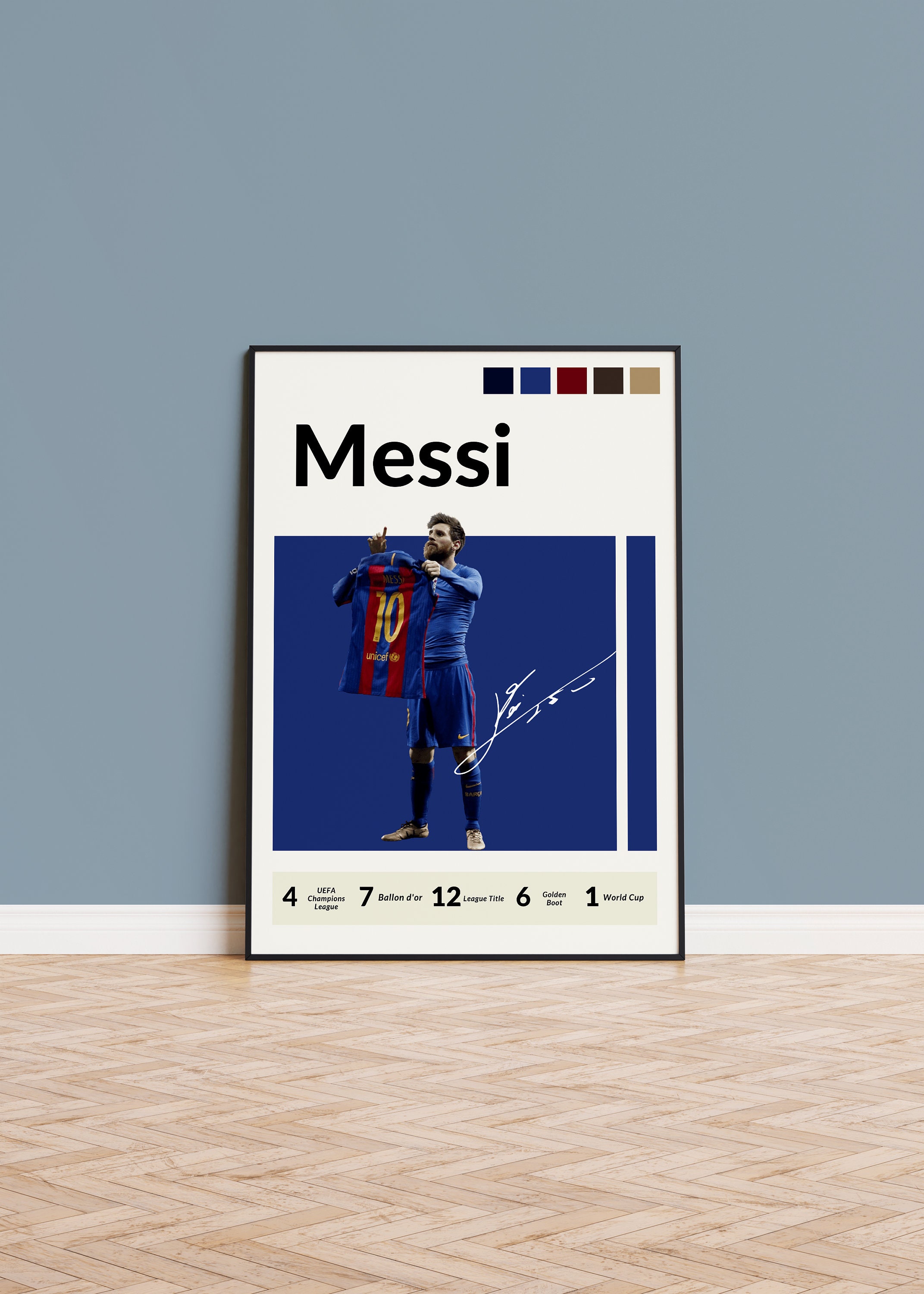 Lionel Messi Poster FC Barcelona Football Print Football - Etsy