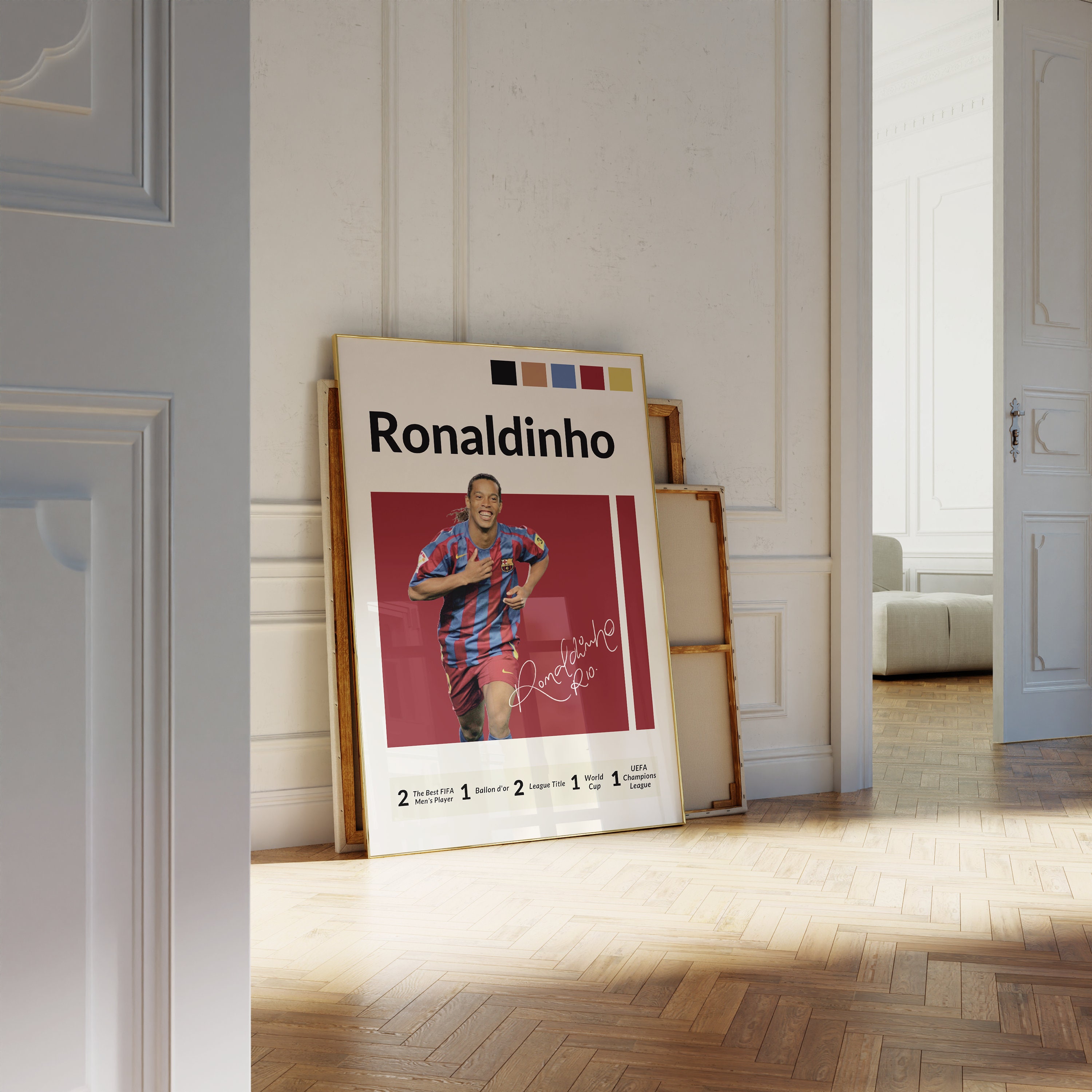 Ronaldinho Poster FC Barcelona Poster Soccer Player Soccer - Etsy