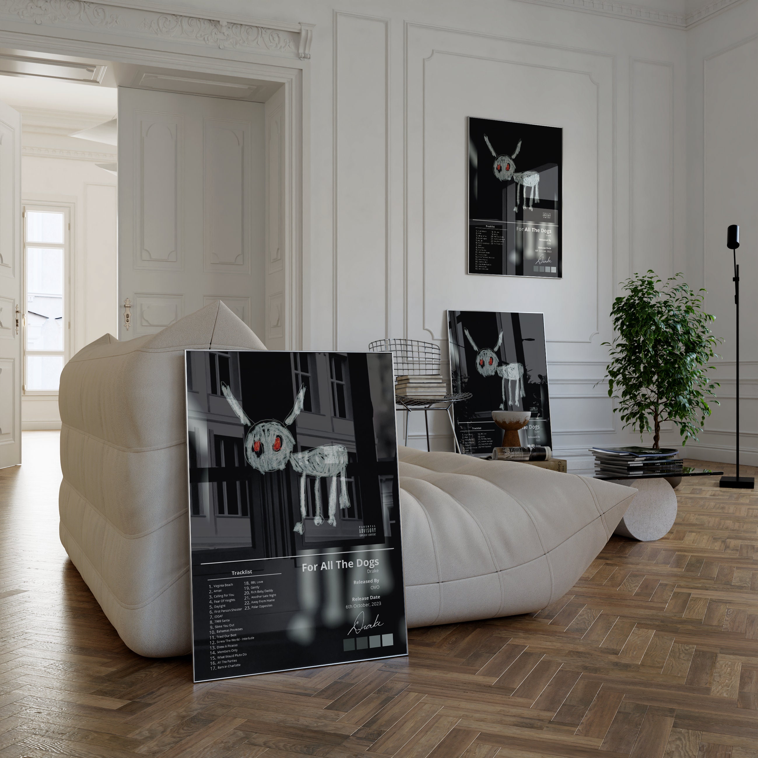 For All The Dogs Poster, Drake Poster, Album Poster sold by Deep Jean ...