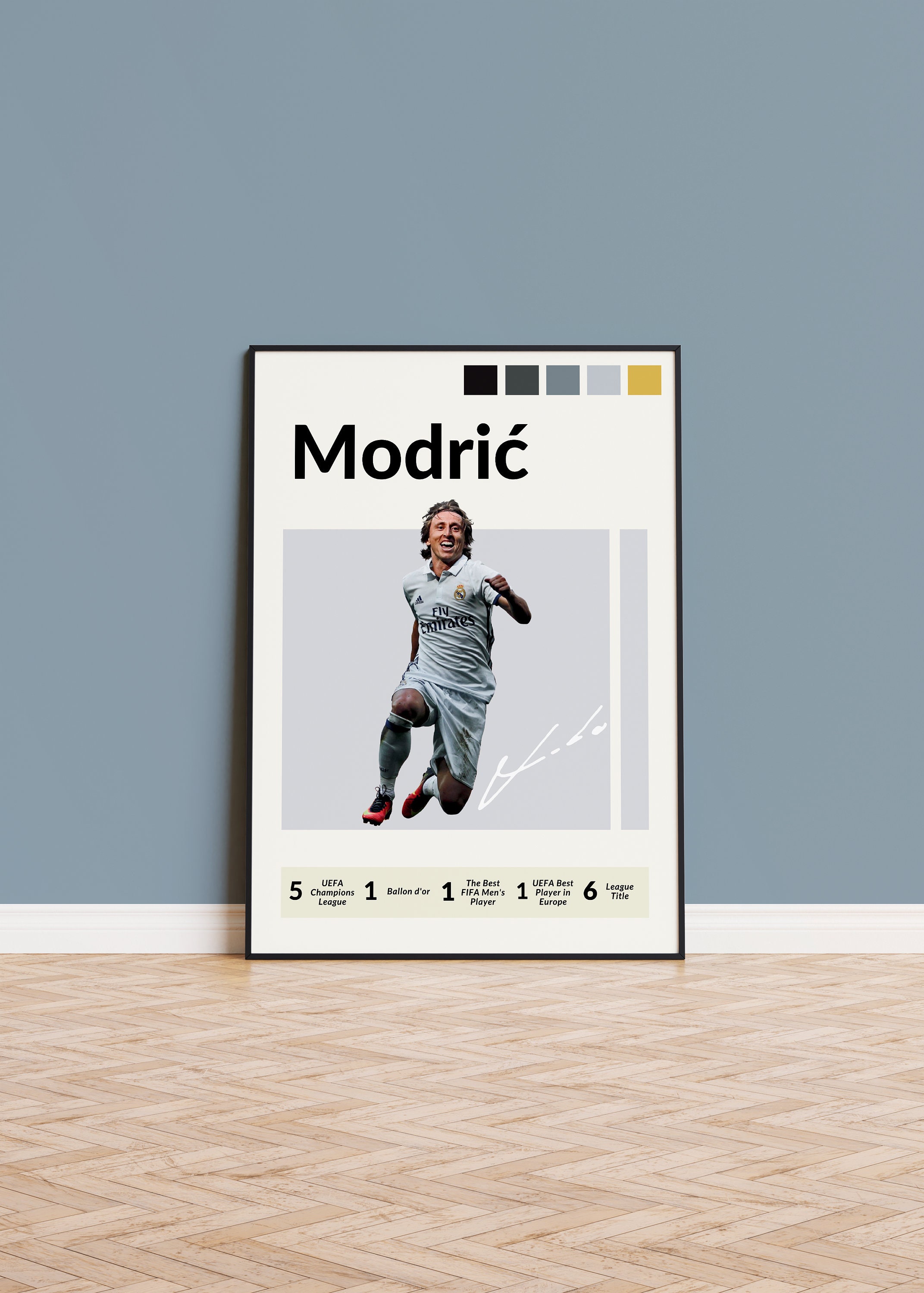 Luka Modric Poster Real Madrid Football Print Football - Etsy