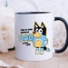 Bluey Chilli Cool Dad Mug,bandit Dad Coffee Cup, Chilli Heeler Mug ...