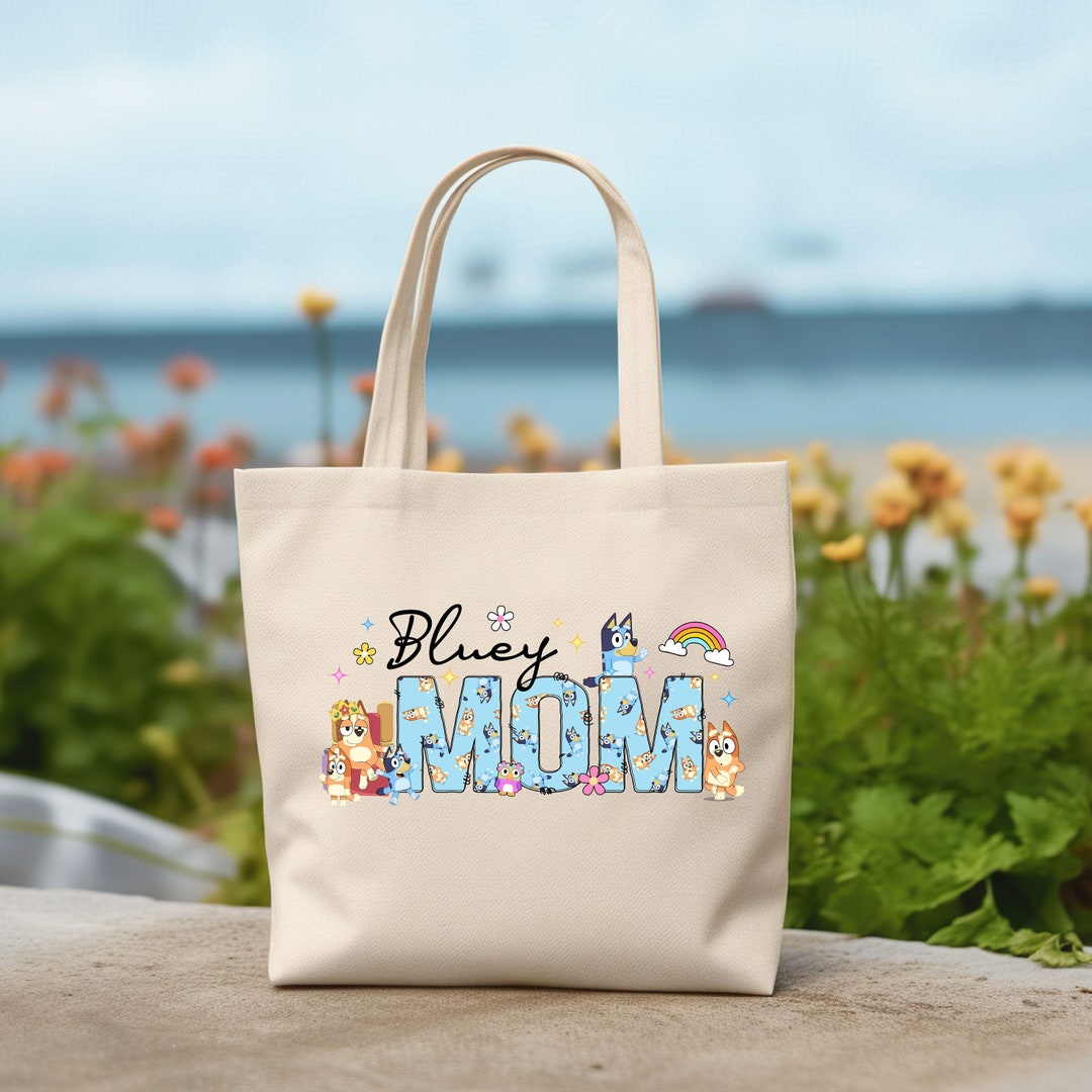 Bluey Bingo Mama Tote Bag, Gift for Mum, Bingo Mom Tote Bag, Mother's ...