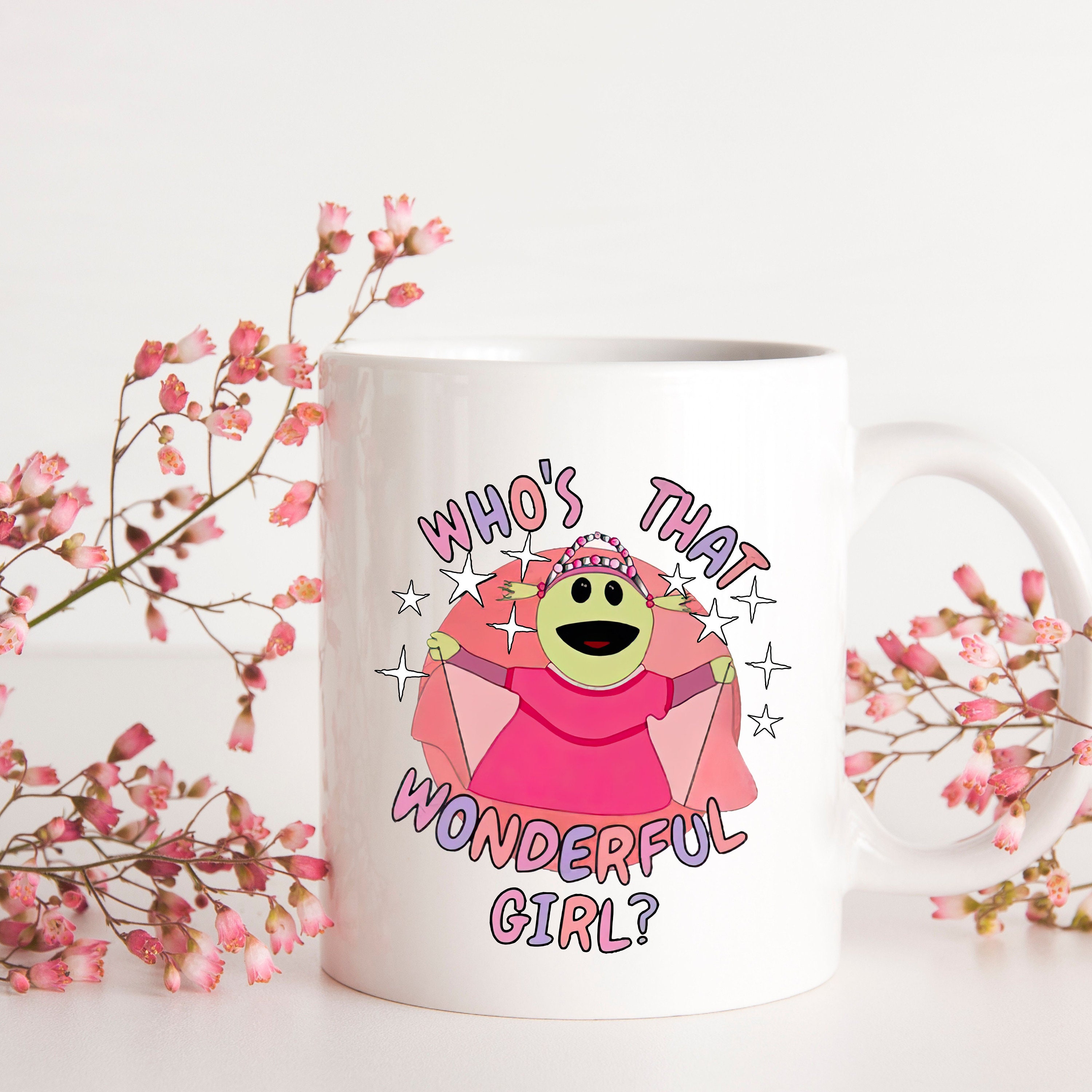 Nanalan Peepo Who is Athat Wonderful Girl Coffee Mug, Nanalan Meme ...