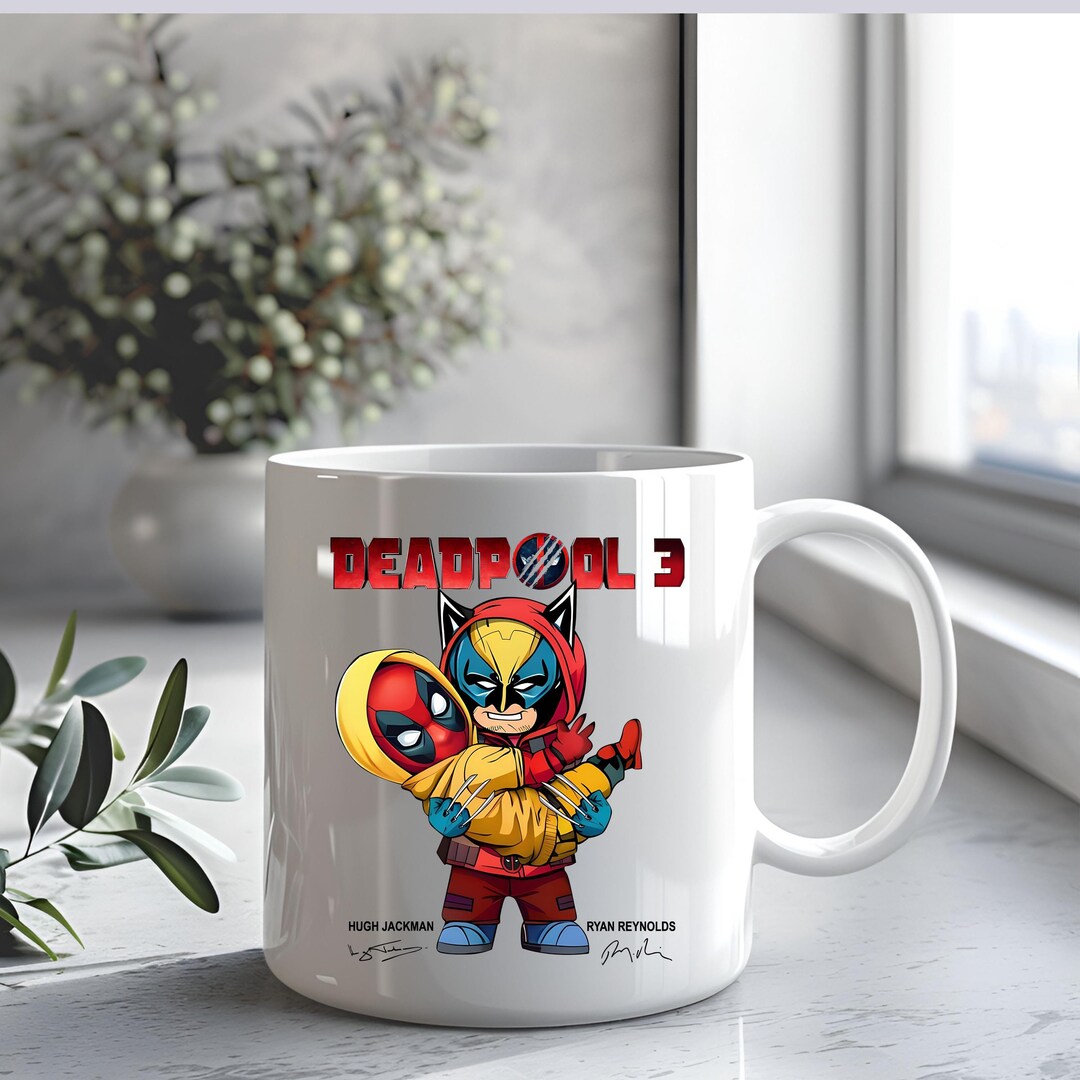 Deadpool and Wolverine Mug, Marvel Superhero Mug, Deadpool Movie 3 Mug ...