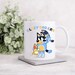 Bluey Bandit Dad Era Coffee Mug, Bluey Dad Cup, Bluey Bingo Family Mug ...