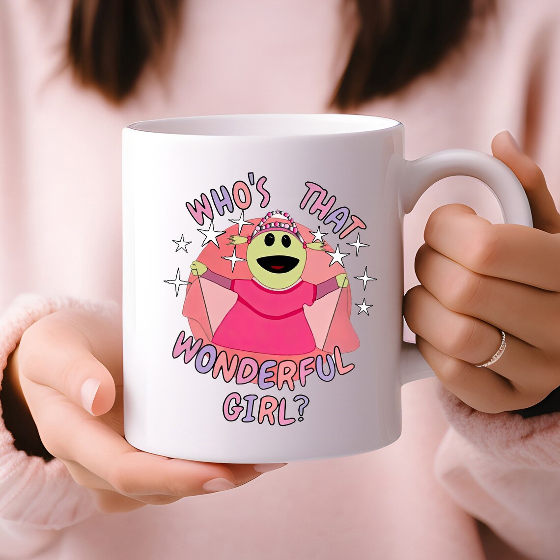 Nanalan Peepo Who is Athat Wonderful Girl Coffee Mug, Nanalan Meme ...