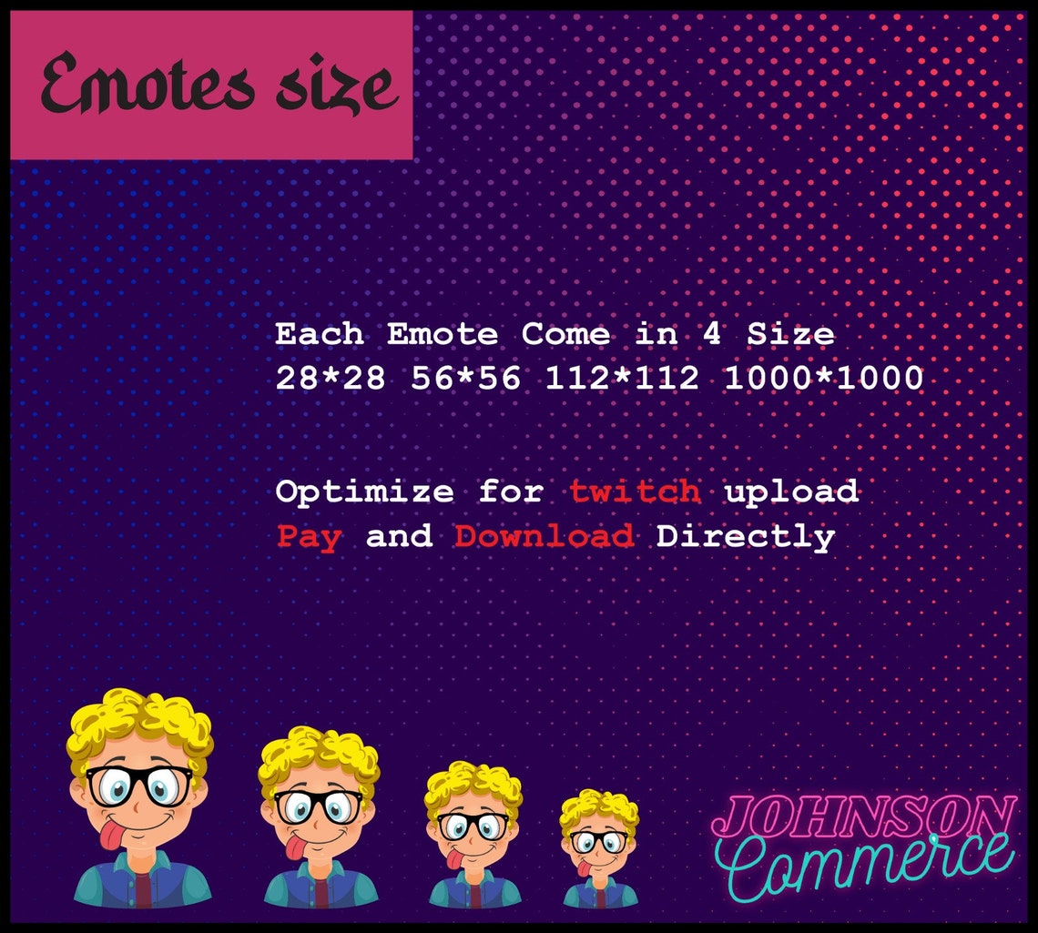 Yellow Hair Boy Emotes for Twitch and Discord, Boy Emotes for Twitch ...