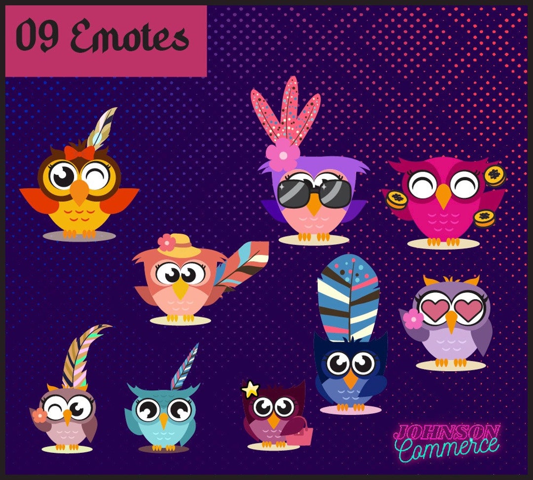 Owl Emotes for Twitch and Discord, Emotes for Twitch and Discord ...