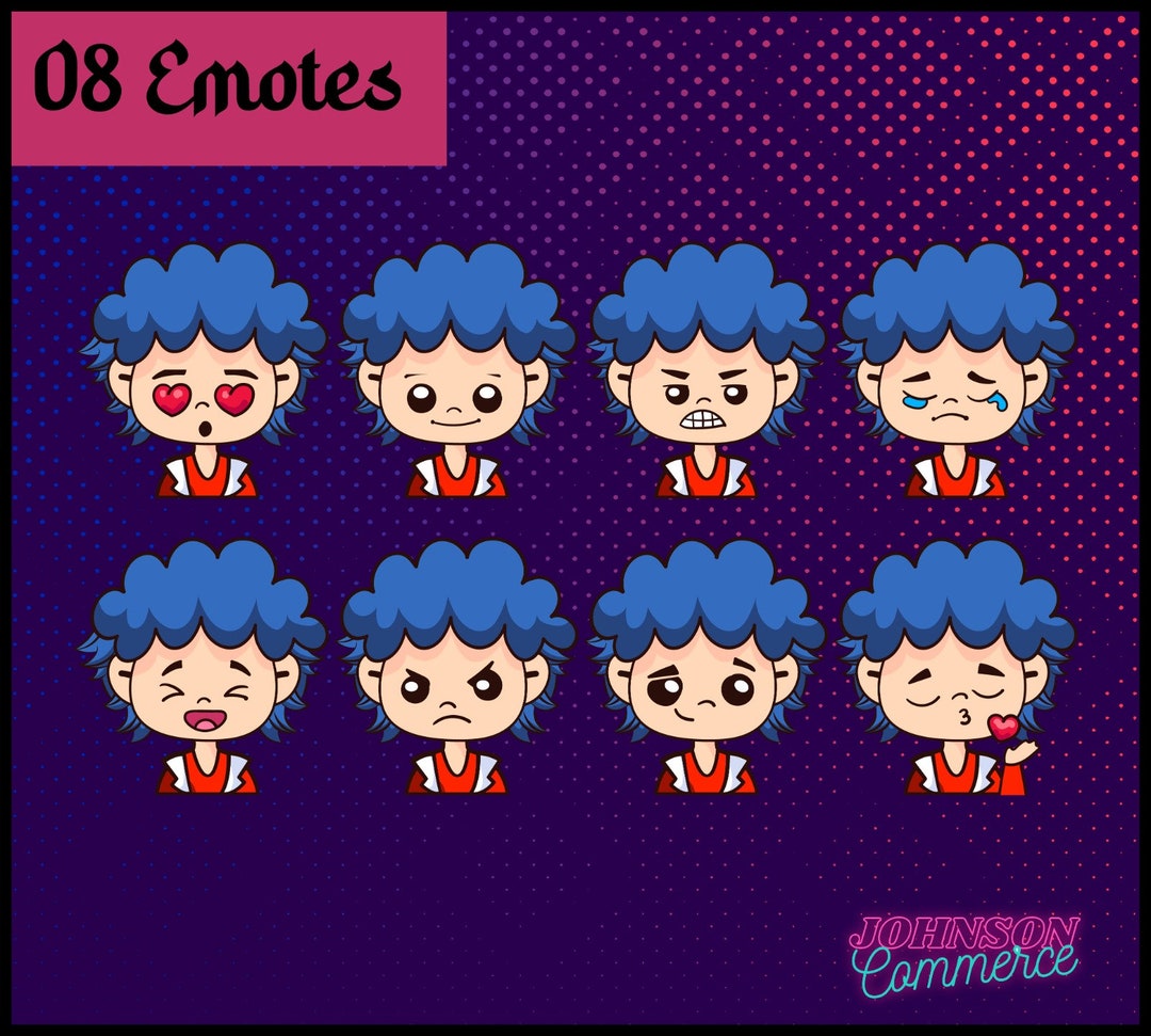 Waist Coat Boy Emotes for Twitch and Discord, Cute Boy Emotes for ...