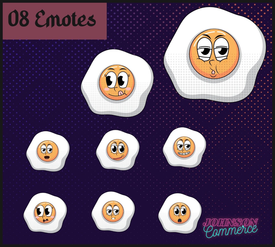 Egg Emotes for Twitch and Discord, Emotes for Twitch and Discord, Cute ...