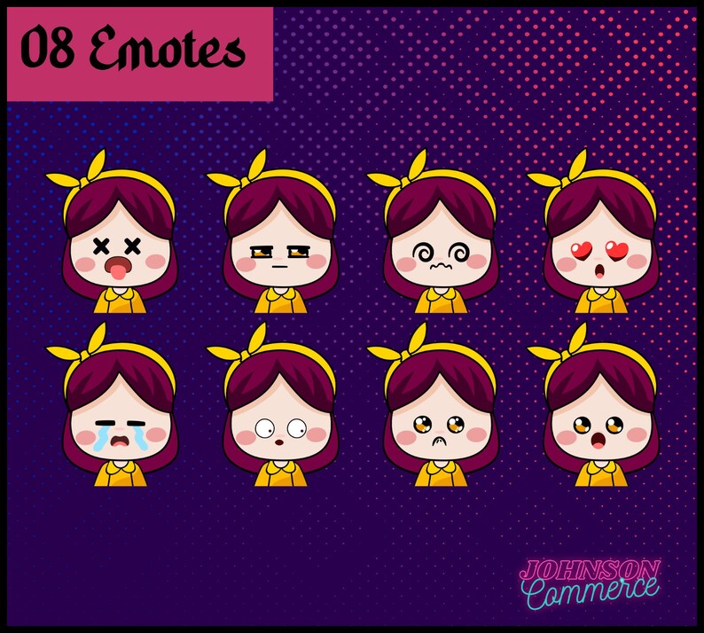 Girly Girl Emotes for Twitch and Discord, Girl Emotes for Twitch and ...
