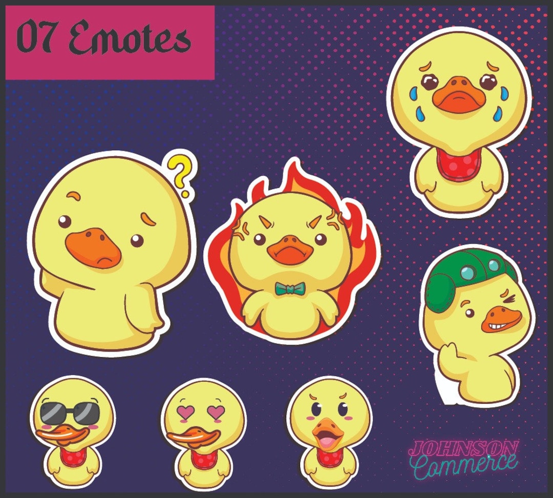 Ducky Emotes for Twitch and Discord Duck Emotes for Twitch - Etsy