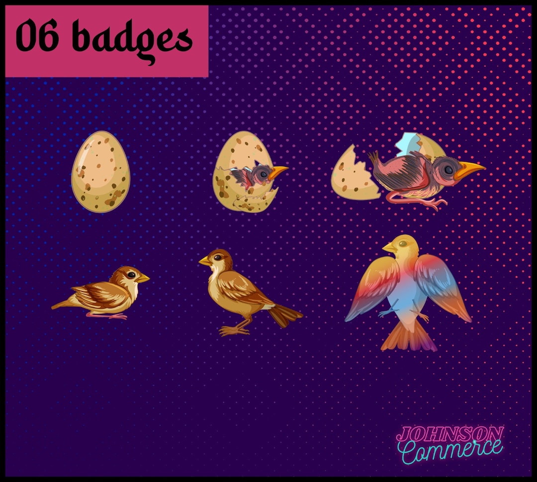 Bird Sub Badges for Twitch, Bird Bit Sub Badges for Twitch, Bird ...
