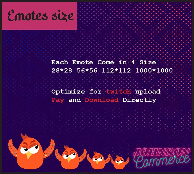 Angry Bird Emotes for Twitch and Discord Bird Emotes for - Etsy