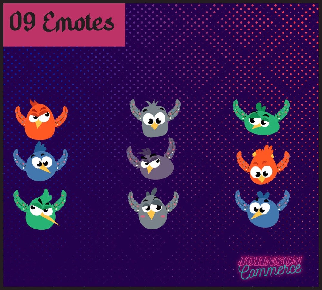 Angry Bird Emotes for Twitch and Discord, Bird Emotes for Twitch and ...