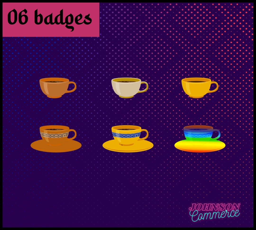 Cup Sub Badges for Twitch Cup Bit Sub Badges for Twitch and - Etsy