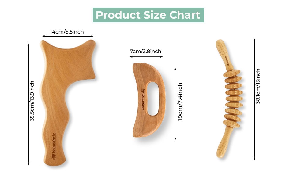 3 in 1 Wood Therapy Massage Tools, Maderoterapia, Anti Cellulite ...